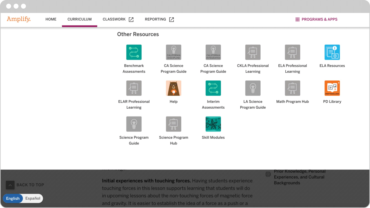Amplify Science – Amplify