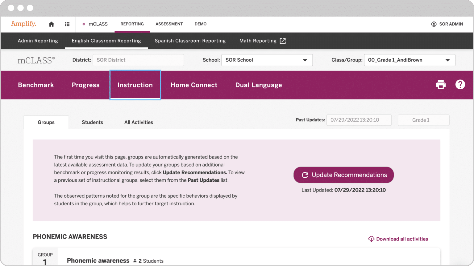 mCLASS® and mCLASS Lectura – Amplify